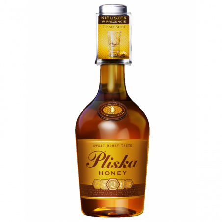 Pliska Honey z kieliszkiem 0,5 vol.32% - ELITA Alkohole Świata